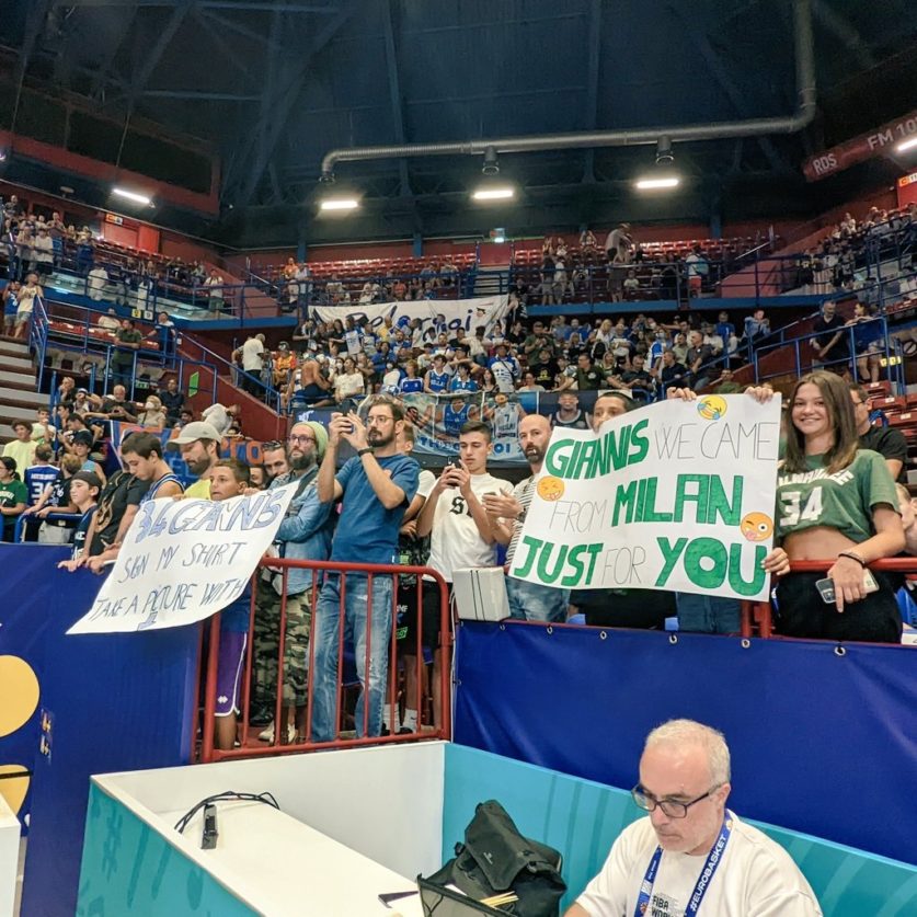 Greek fans welcome Giannis - BallinEurope